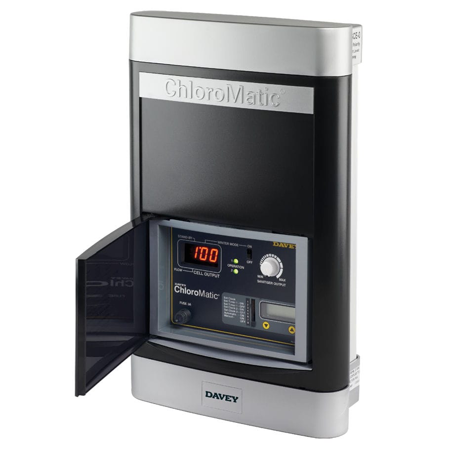 Swimming pool salt chlorinator - CHLOROMATIC® - DAVEY