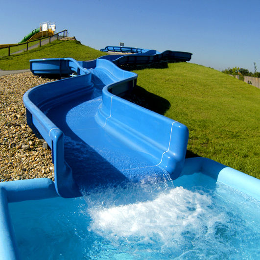Curved slide - WILD RIVER (1400,1600) - POL -GLASS - for water park ...