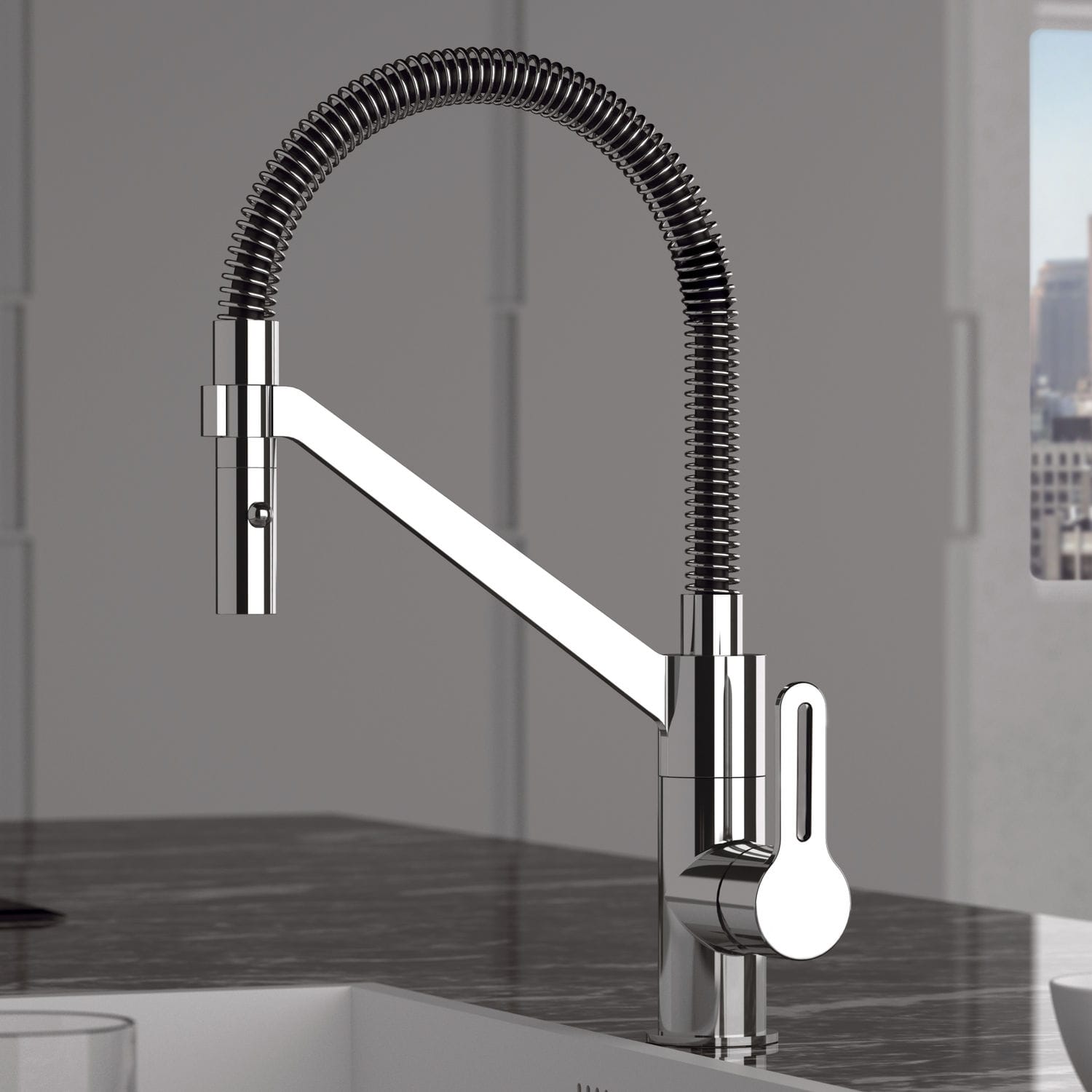 Countertop mixer tap - SR233 - DANIEL RUBINETTERIE - chrome-plated ...