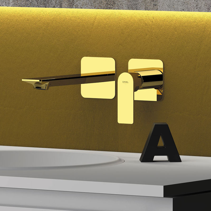 Washbasin mixer tap - AI632P - DANIEL RUBINETTERIE - wall-mounted ...