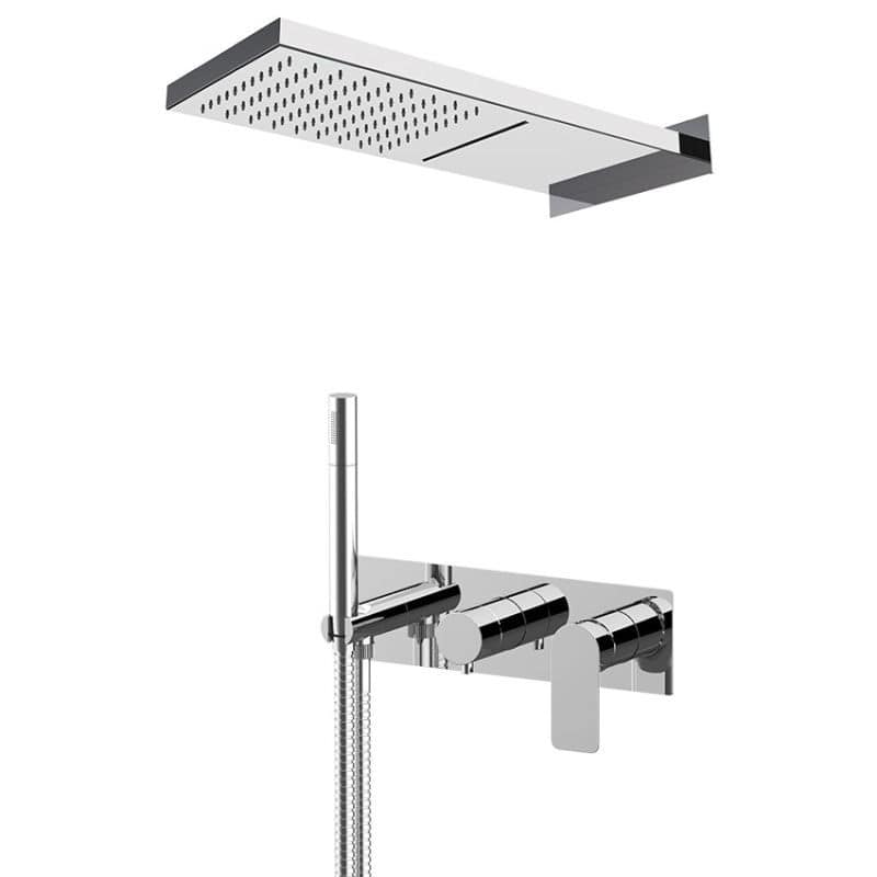 Wall-mounted shower set - AI715ZD32CA - DANIEL RUBINETTERIE - recessed ...