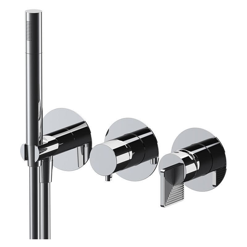 Bathtub mixer tap - ANR712D2P - DANIEL RUBINETTERIE - wall-mounted ...