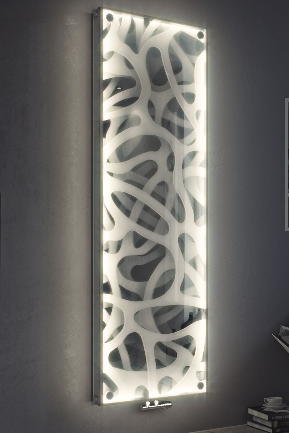 Electric radiator - MARS VITRO PICTURE LED - EUCOTHERM - 0...500 w ...