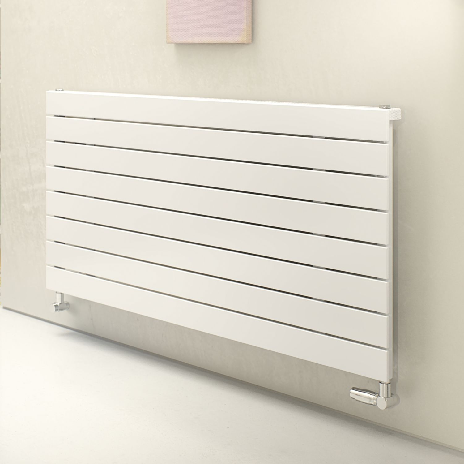 Hot water radiator - MARS DELUXE - EUCOTHERM - contemporary / metal / white