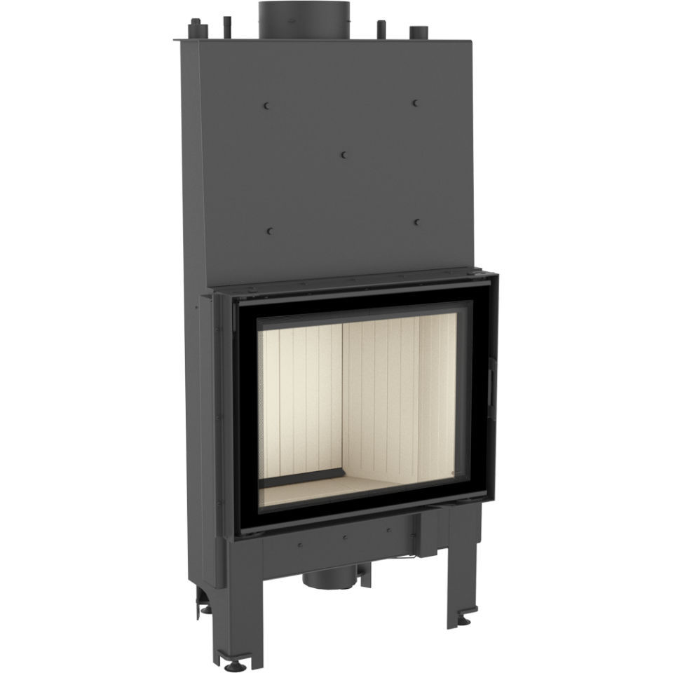 Wood-burning fireplace insert - NADIA/PW/10/W - KRATKI - steel ...