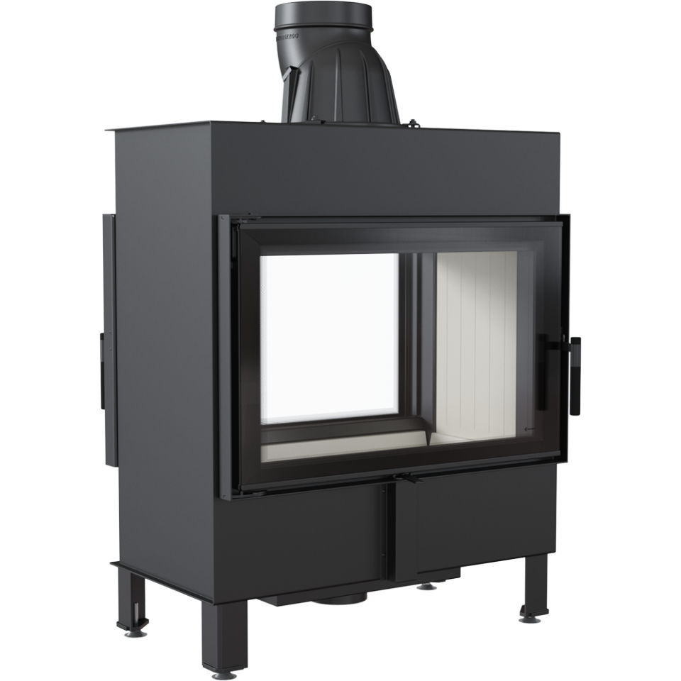Double-sided fireplace insert - LUCY/14/T - KRATKI - wood-burning ...
