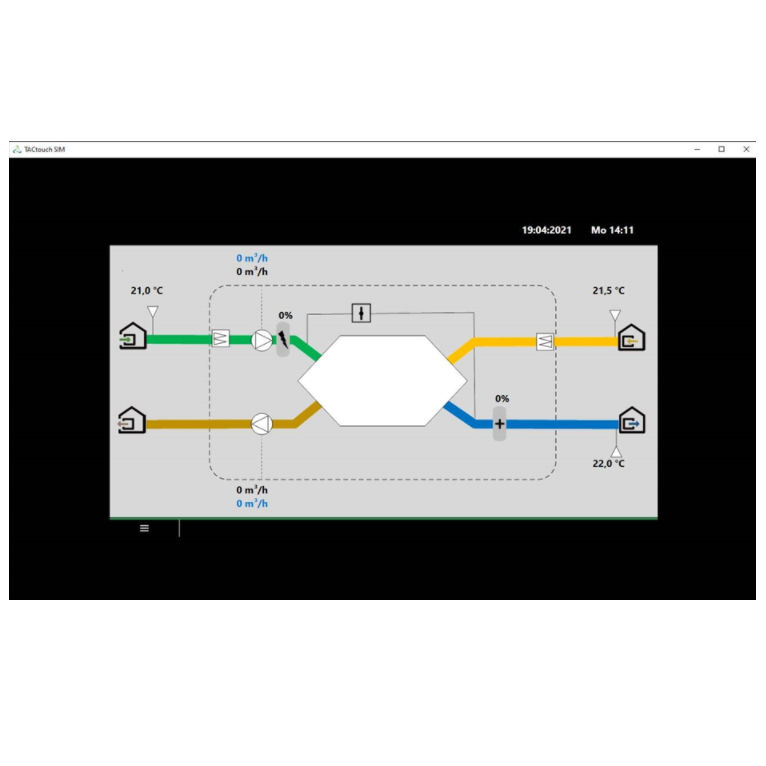 Ventilation system touch screen - TACTOUCH - P. LEMMENS COMPANY - wall ...