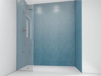 Bathroom panel - CHINA BLUE - Mermaid Panels Limited - laminate / smooth