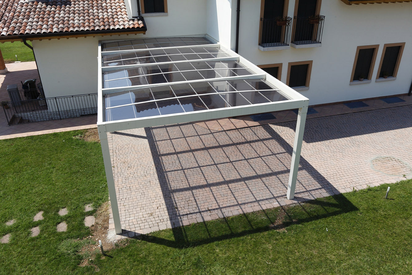 Self-supporting pergola - ALLUVERANDA - Proverbio Outdoor Design - wall ...