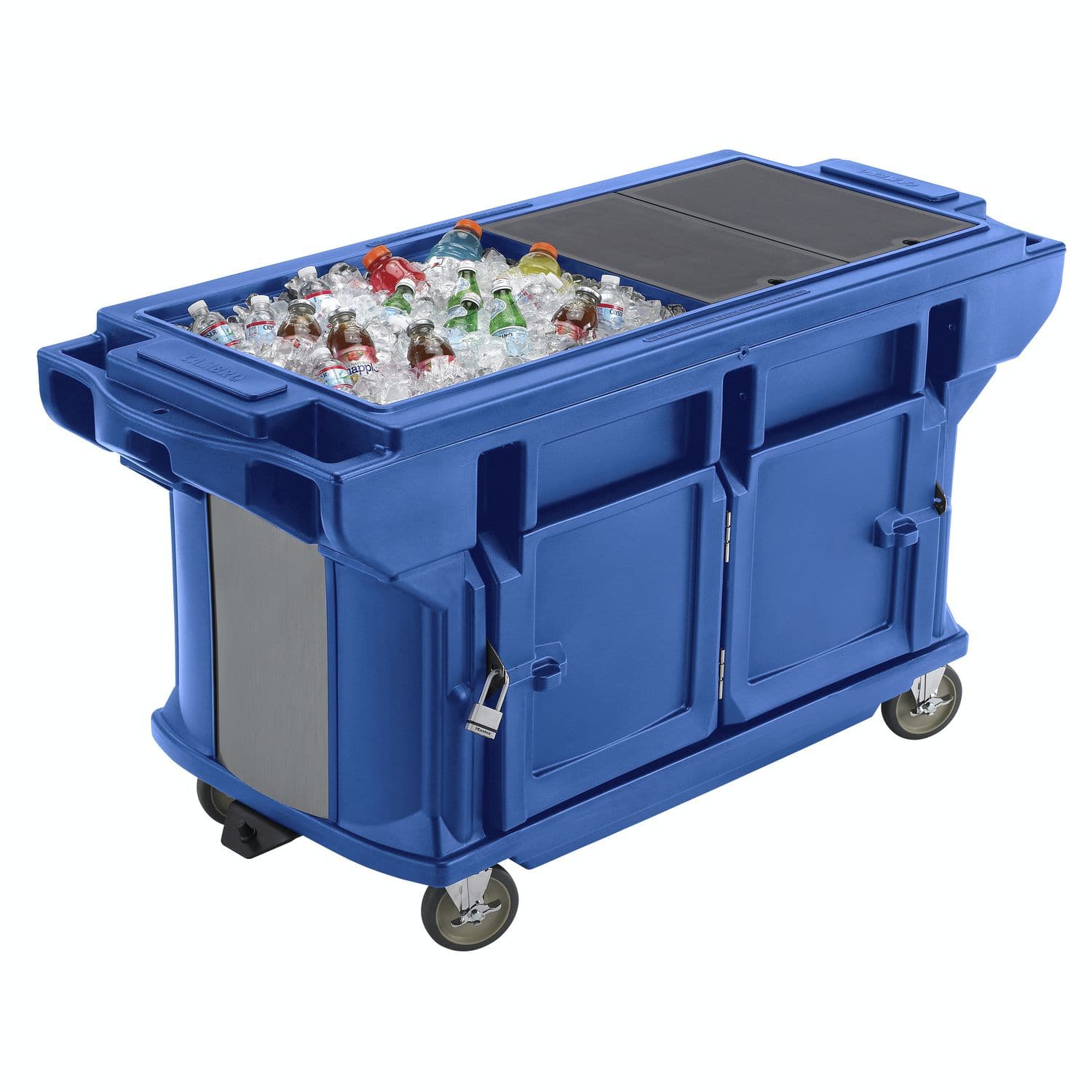 Stainless steel prep table - VERSA WORK - ULTRA - Cambro - on casters ...