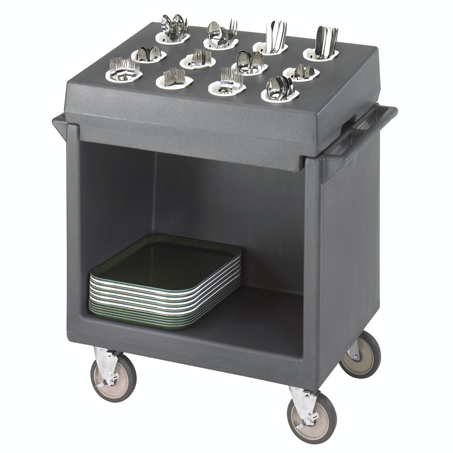 Food tray trolley - CR12 - Cambro - for dish / commercial / customizable