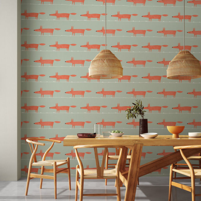 Contemporary wallpaper - Mr Fox - Scion - children's pattern / animal ...