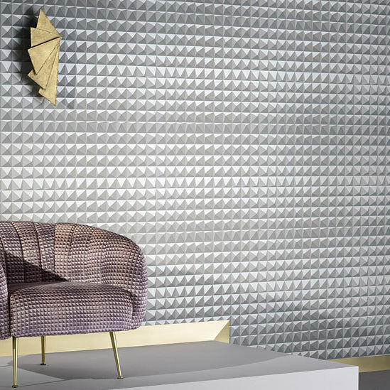 Mica wall-covering - DOMINO PYRAMID - Kirkby Design - printed ...