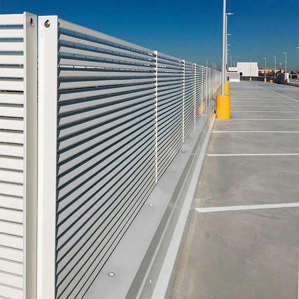 Louvered fence - TALIA VENTUS - Defim Orsogril - garden / for public ...