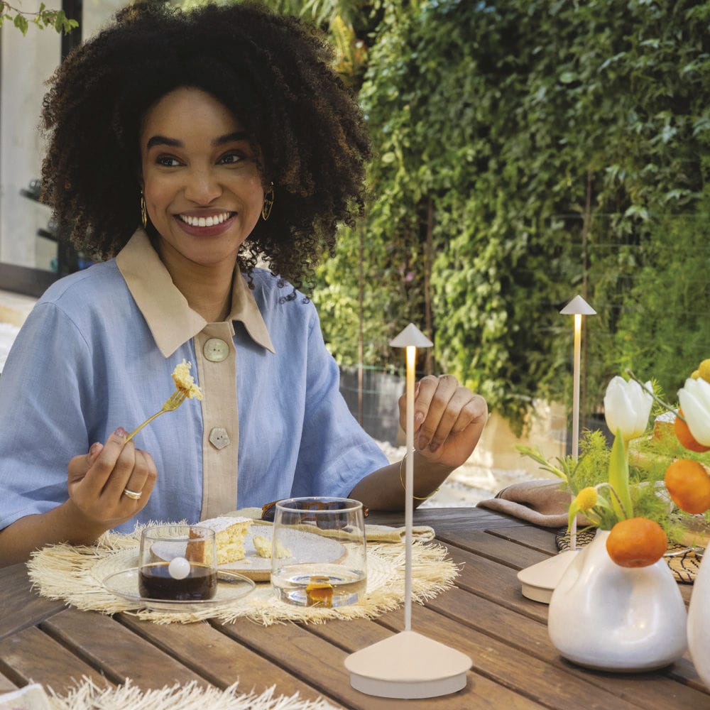 Table lamp - PINA - Zafferano Srl - aluminum / contemporary / with ...