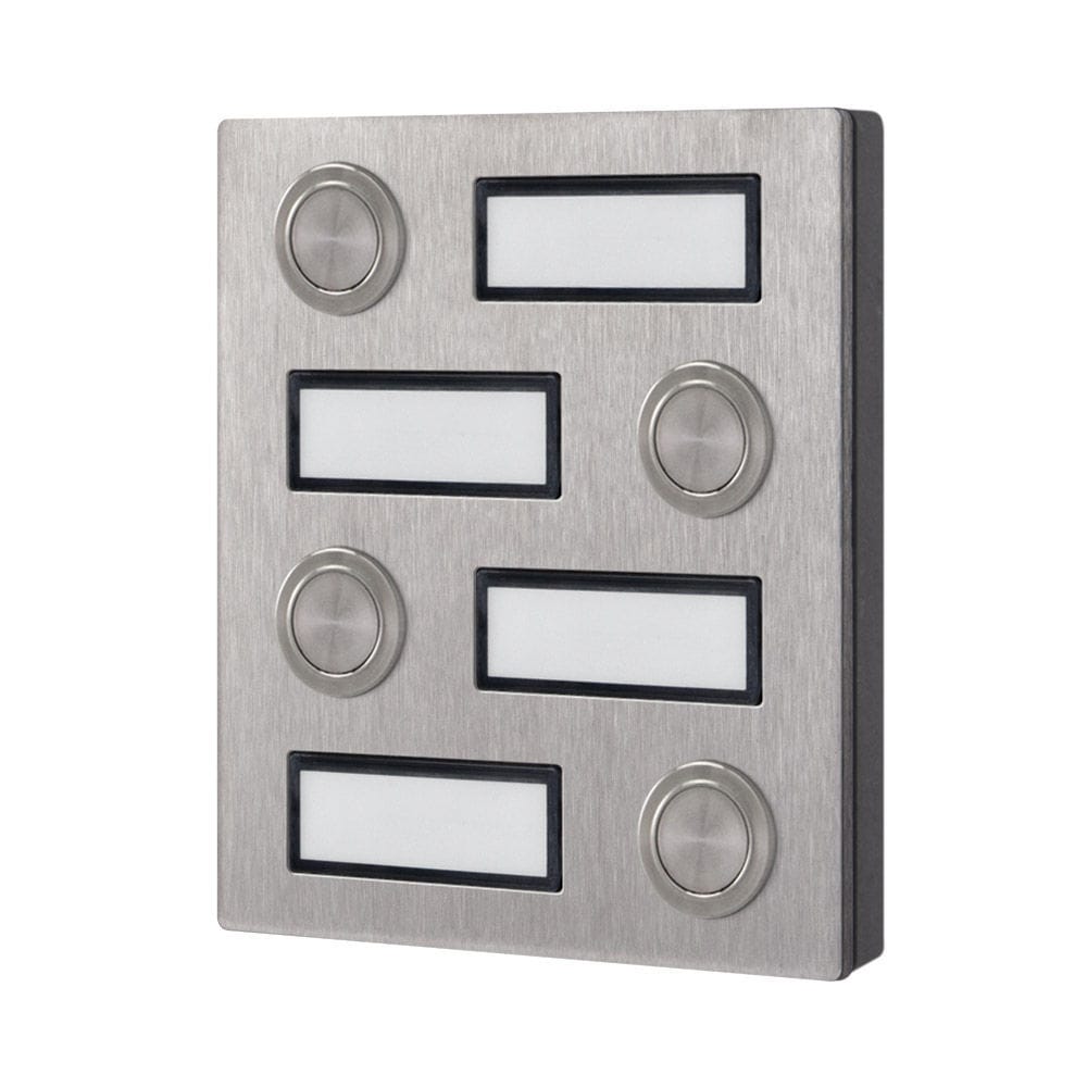 Brushed stainless steel intercom module - VR4KBM-4NP - Videx ...