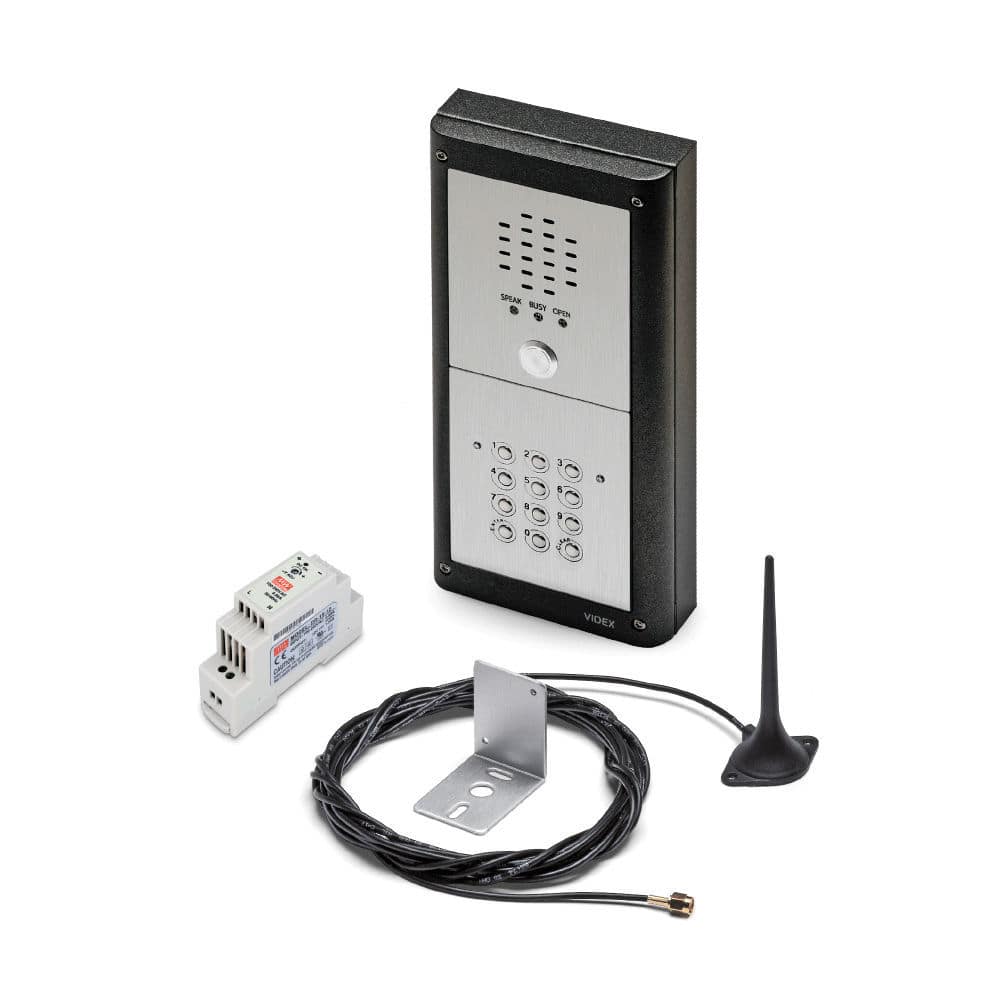 White audio door intercom - GSM4KCR - Videx Electronics S.p.A. - black ...