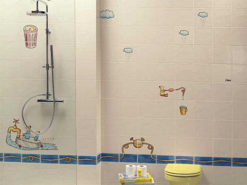 Ceramic tile - H2O - revigres - enameled / polished / indoor