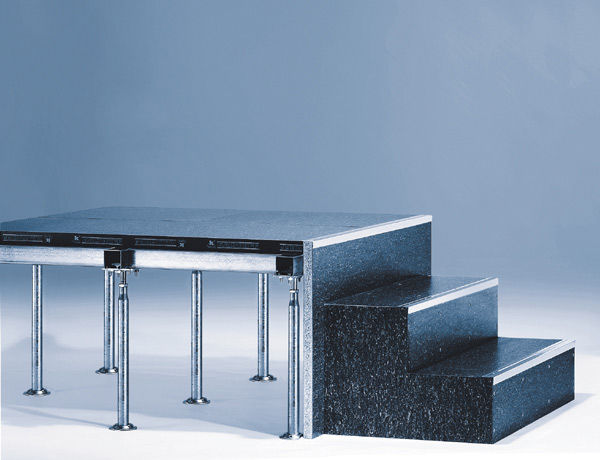 Porcelain stoneware step - Kalthoff - for raised floors