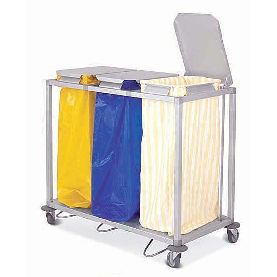 Waste trolley - OSAKA TRIPLE - Mercura Industries - commercial ...