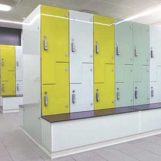 Aluminium locker - CRYSTAL - Mercura Industries - for public building ...