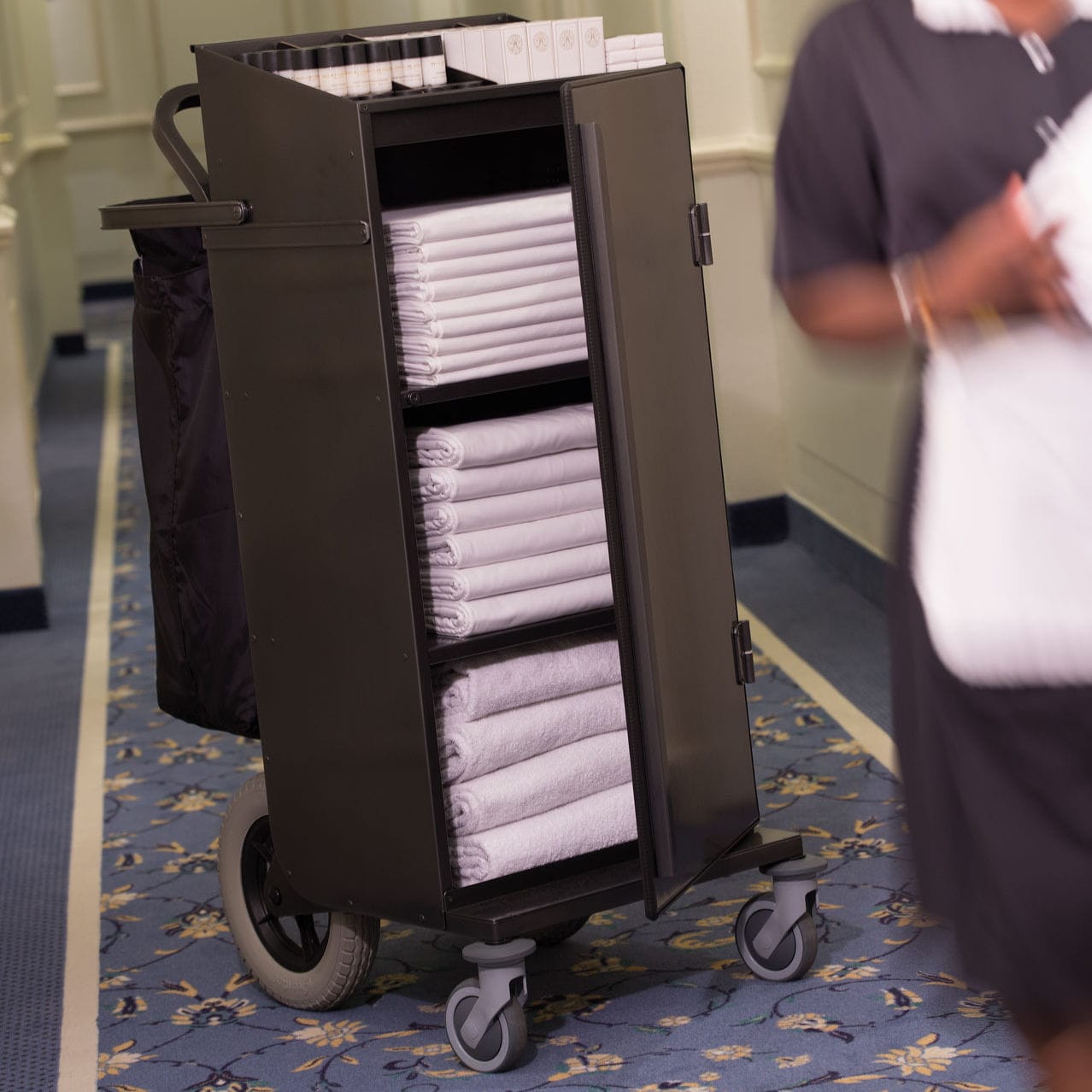 Linen trolley - Mercura Industries - for hotel / for hospital / transport