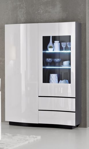 Contemporary china cabinet - AMB NH4 - ARC - glass / wooden