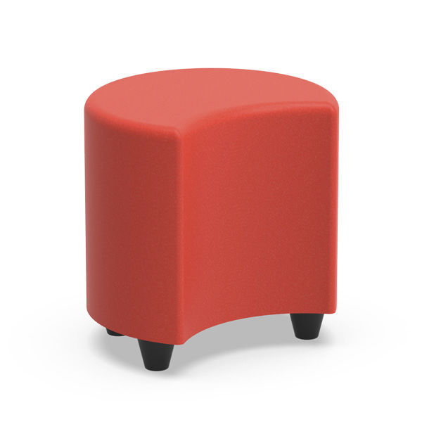 Contemporary pouf - BLRE - Nautilus SA - fabric / foam / semicircular