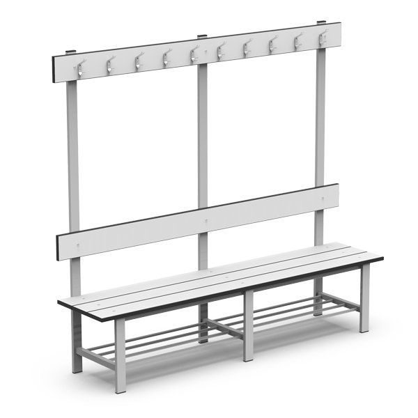 Contemporary bench - AJ 04.FEN - Nautilus SA - steel / aluminium / epoxy