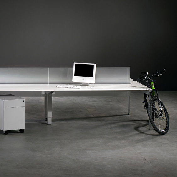 Workstation desk - ADRIANO - Iduna S.A. - contemporary / melamine ...