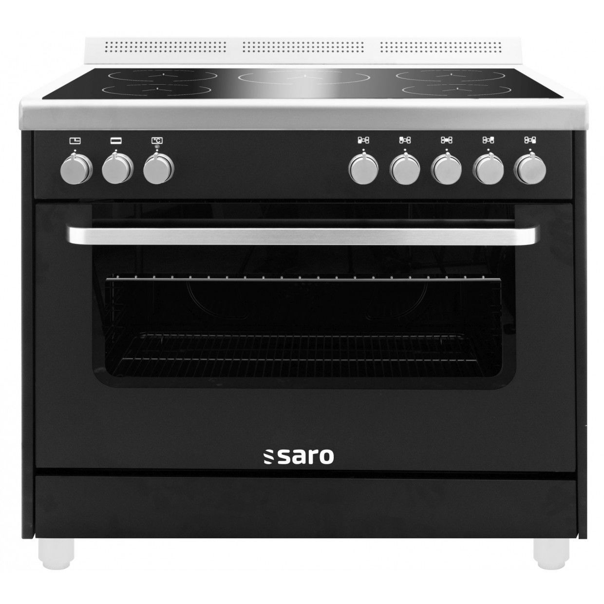 Electric range cooker - TS95IND61N - SARO - commercial / 5 burner / 1 oven