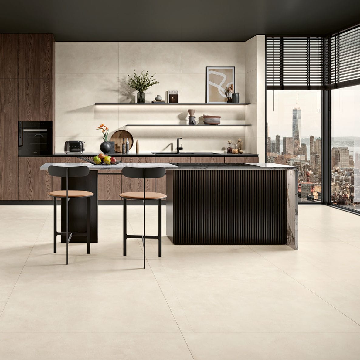 Porcelain stoneware tile - METROPOLIS - MARGRES - matte / indoor / bathroom