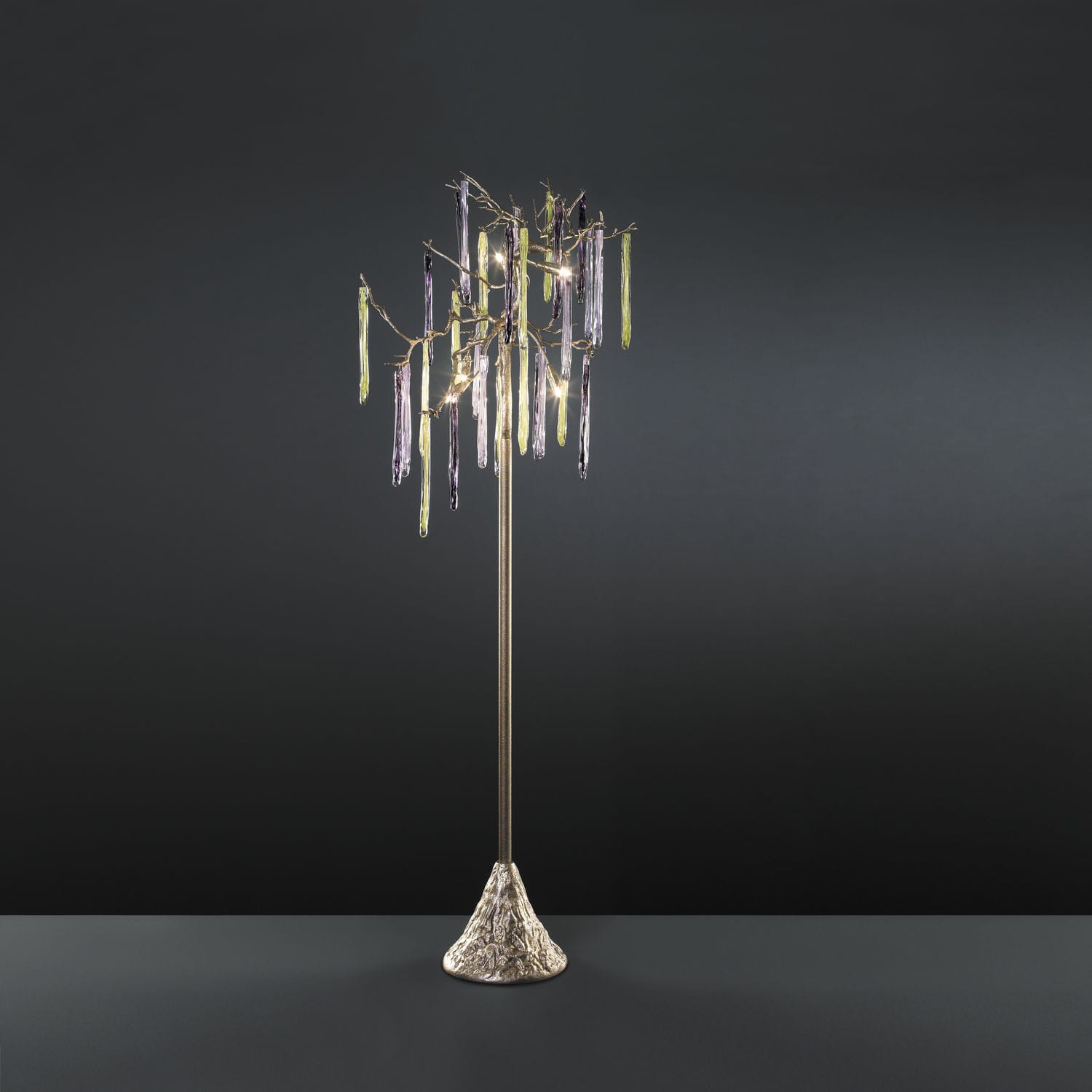Floor-standing lamp - STALAGMITE - Serip - metal / glass / traditional