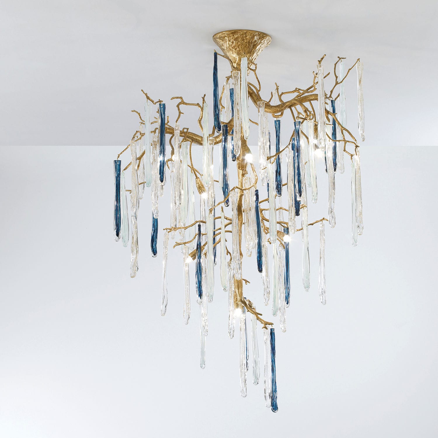 Traditional ceiling light - ICE M - Serip - glass / metal / LED