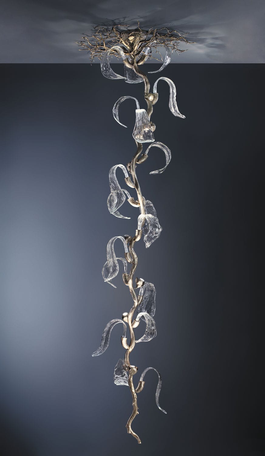 Original design ceiling light - WINGS VERTICAL M - Serip - glass ...