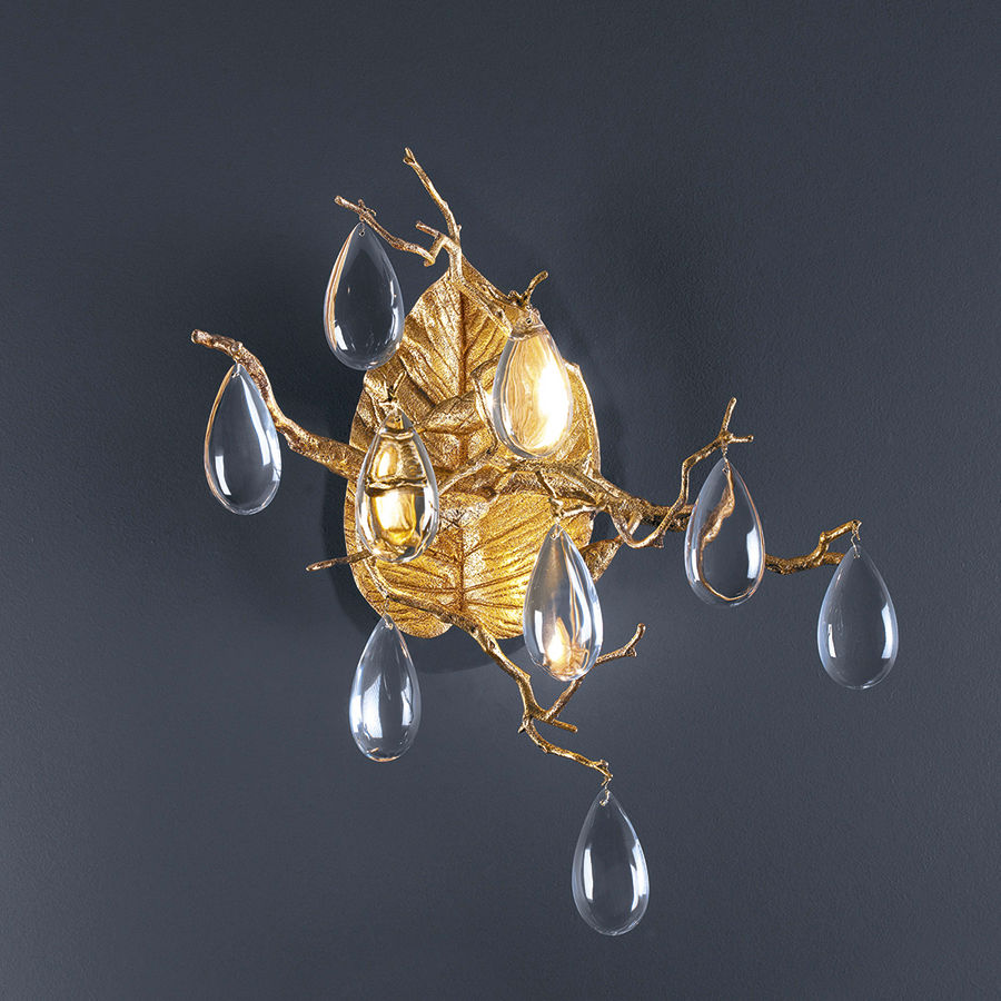 Traditional wall light - BEEDS - Serip - indoor / bronze / crystal