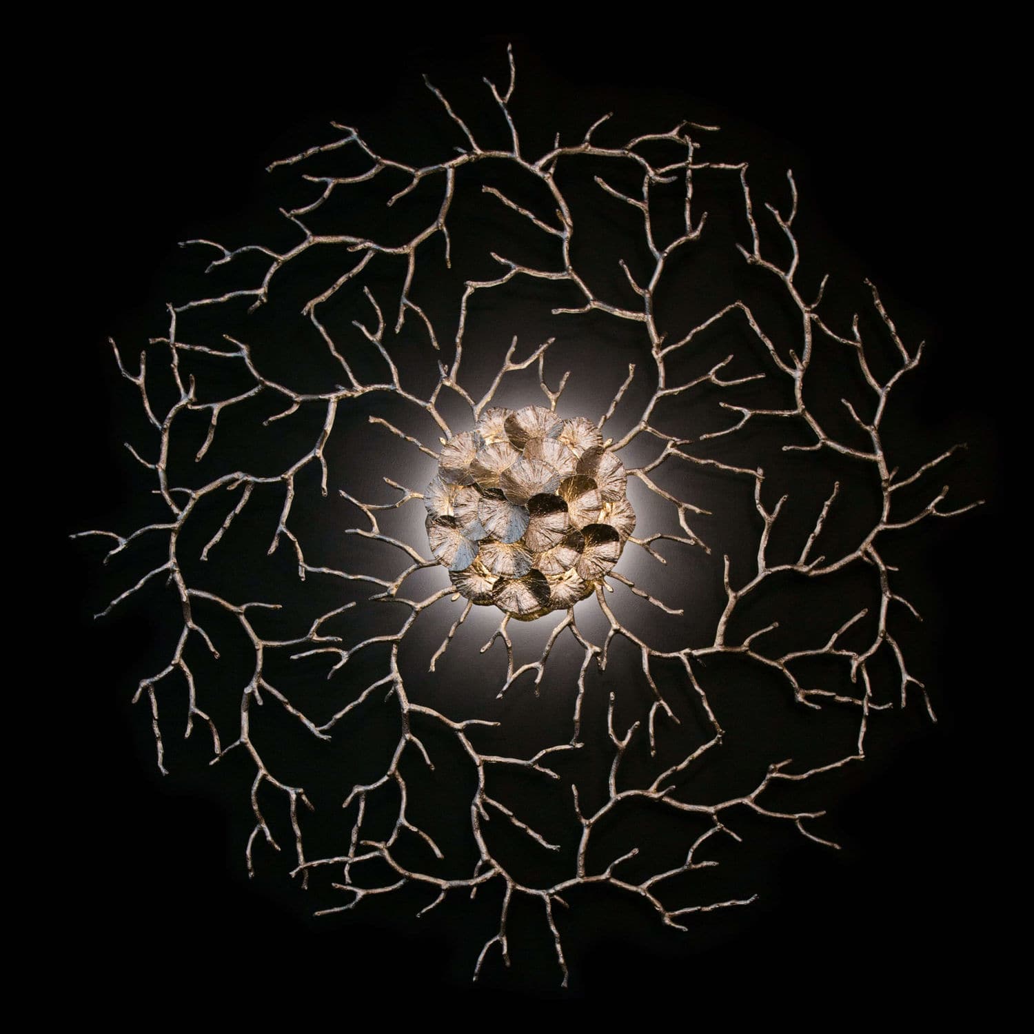 Traditional wall light - ZOA EYE L - Serip - indoor / metal / glass