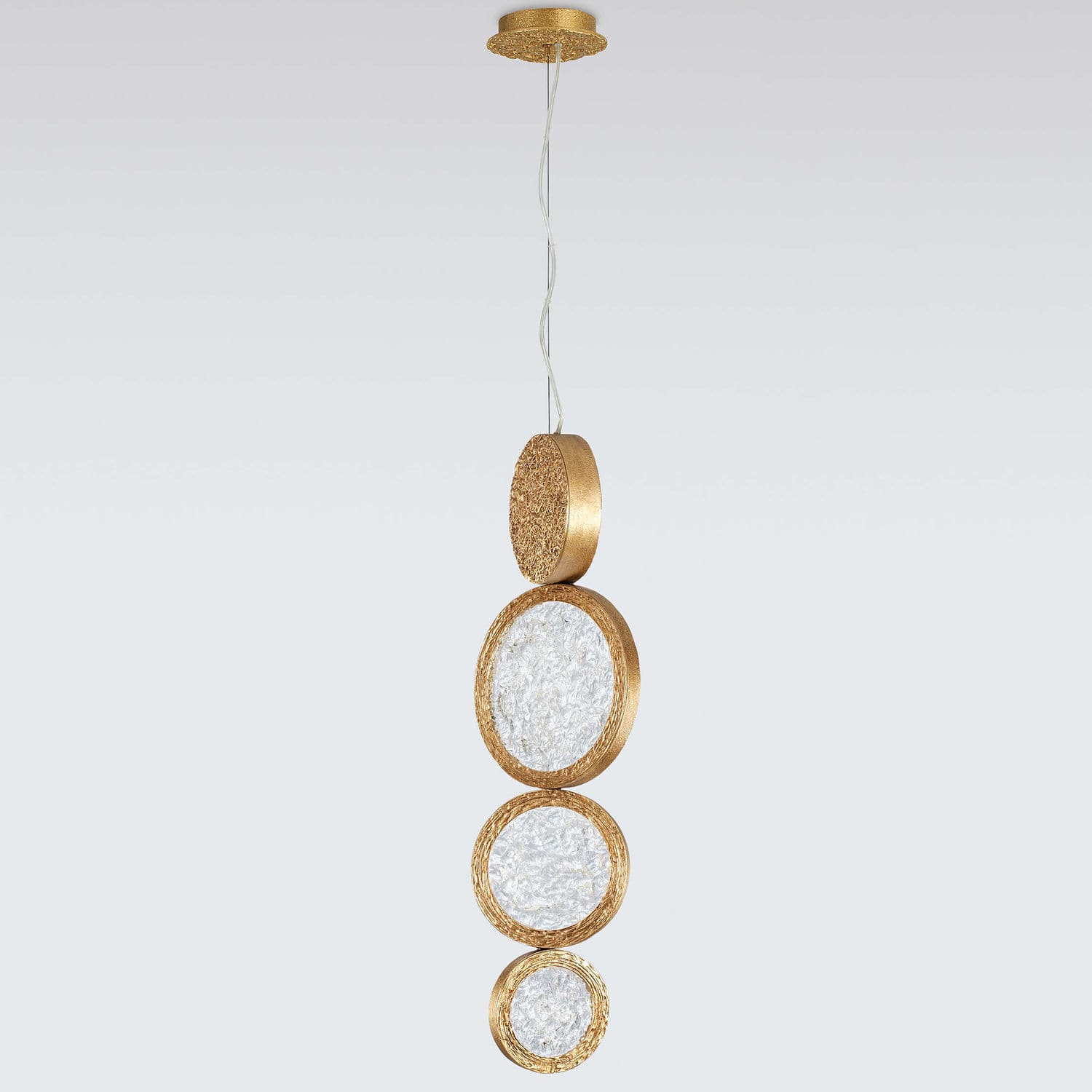 Pendant lamp - CLOVER FOUR LINE - Serip - bronze / glass / contemporary
