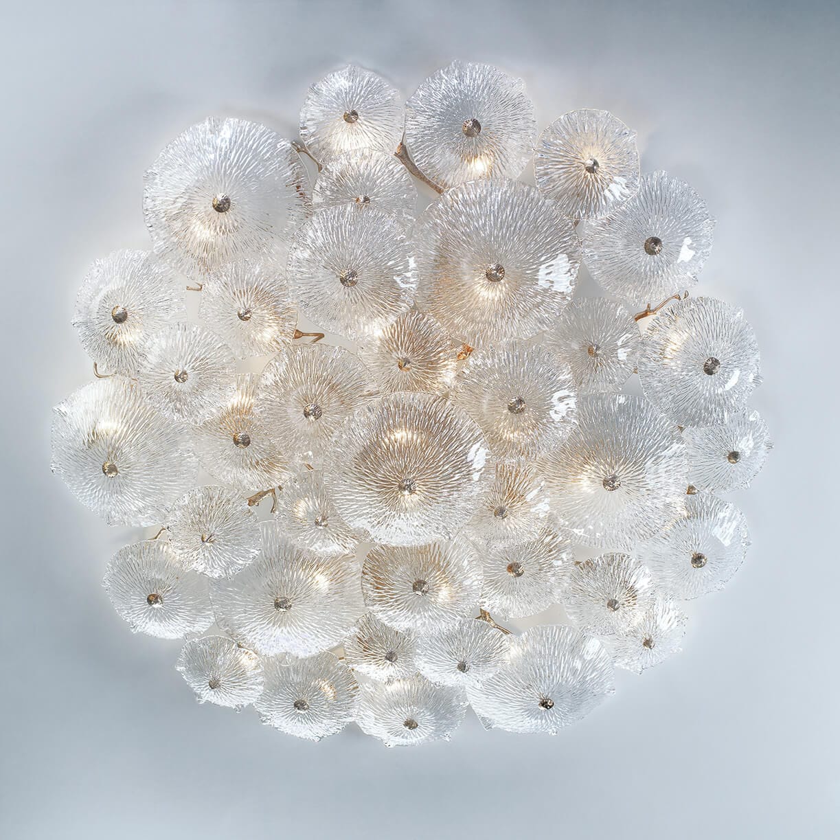 Original design ceiling light - VICTORIA ROUND - Serip - round / glass ...