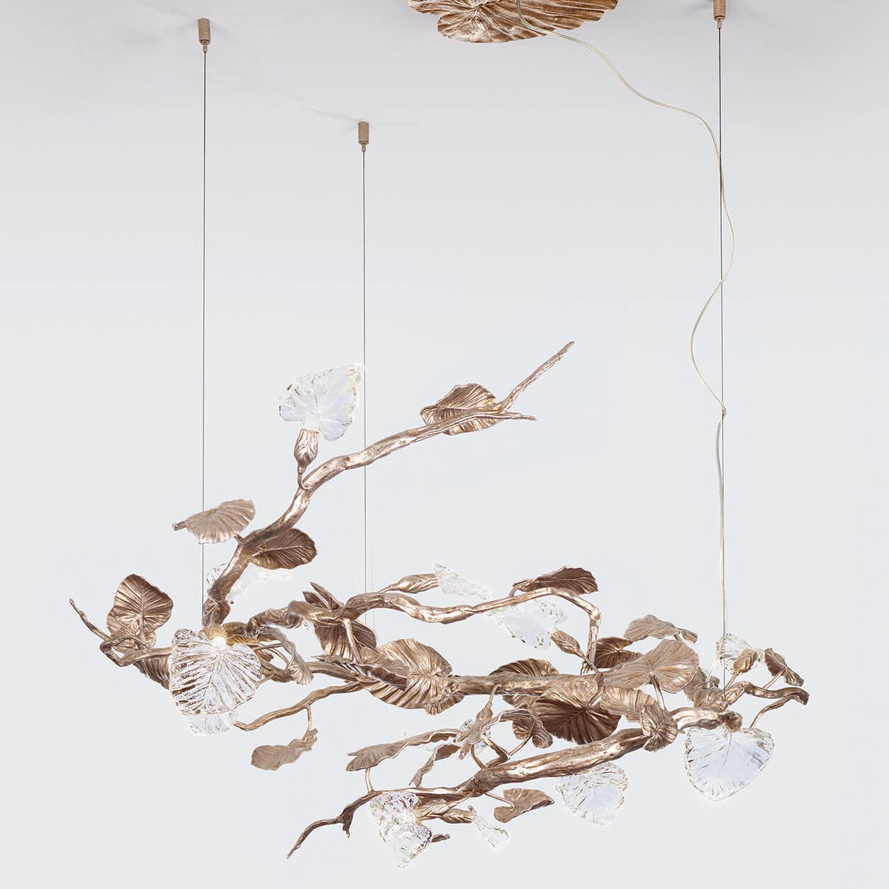 Contemporary chandelier - HORIZONTAL GYDE MEDIUM - Serip - glass ...