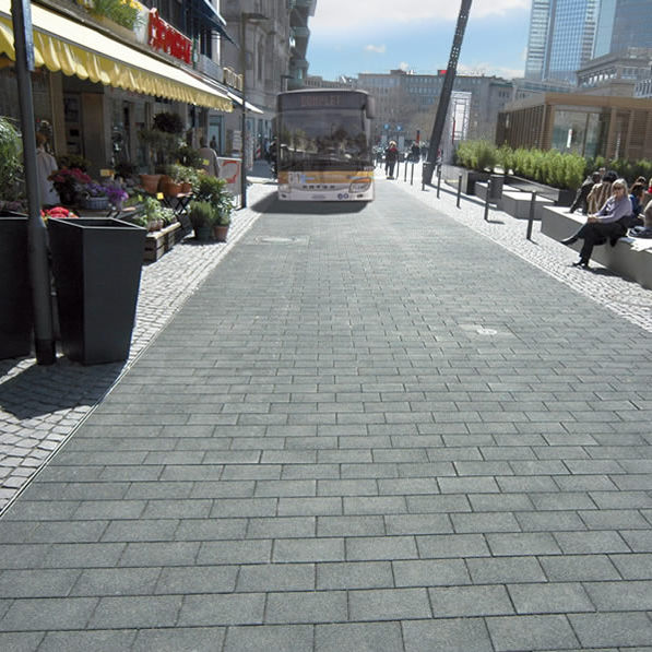 Engineered stone paver - MASTERBLOCKED® - QUARTZO DESIGN - matte ...