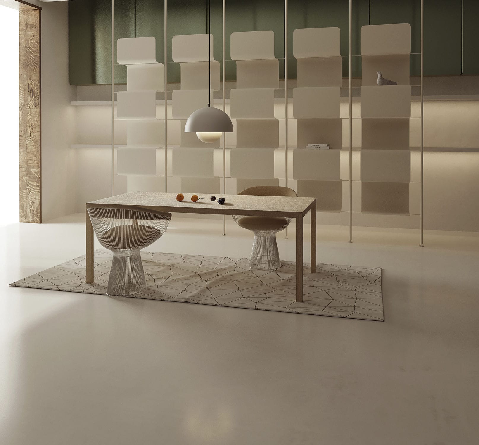 Contemporary table - EDGE - SOTUBO - wooden / wooden base / rectangular