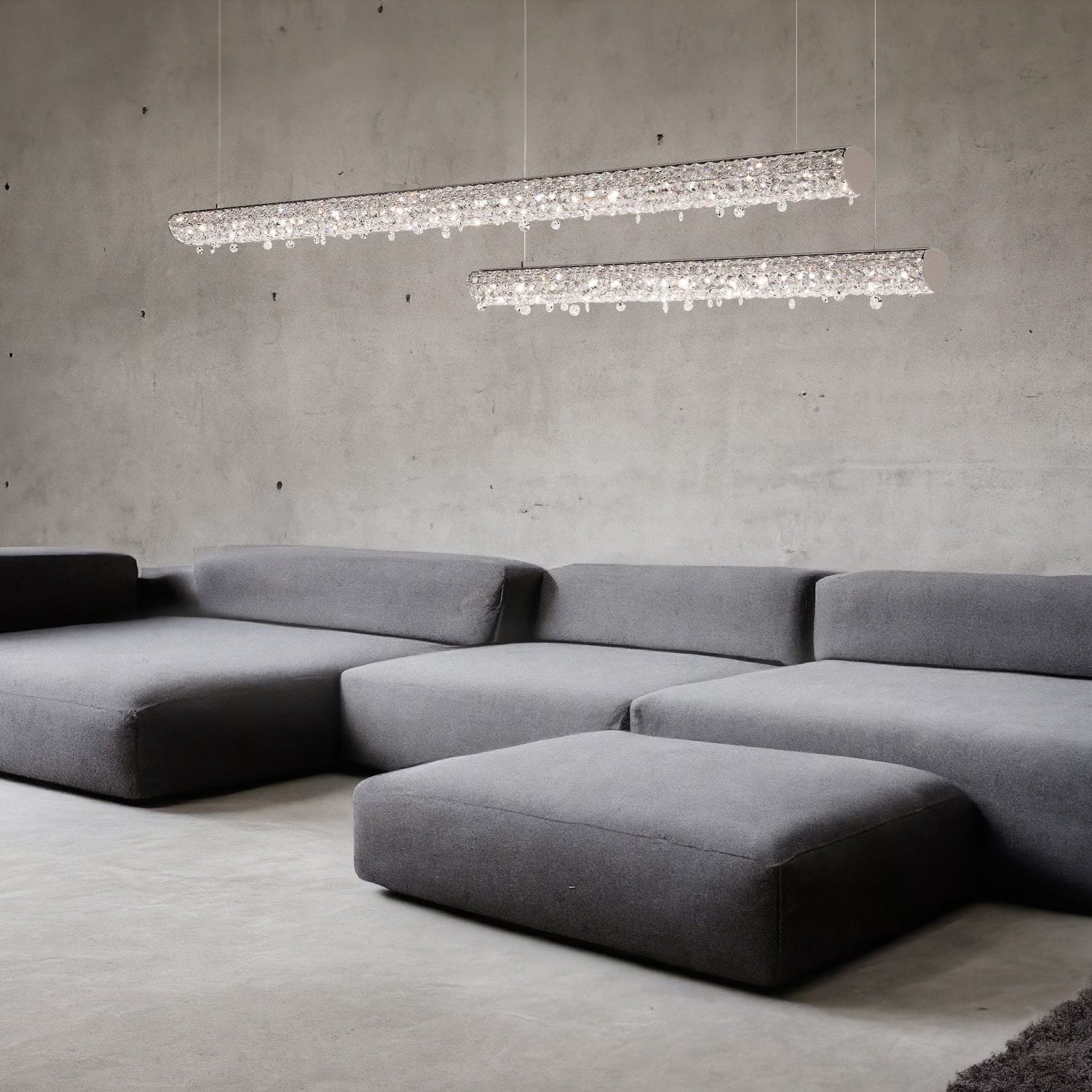 Pendant lamp - COMET LINE - Manooi - painted metal / polished metal ...