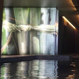 Backlit glass panel - HOTEL SACCHARUM - BISELARTE - laminated ...