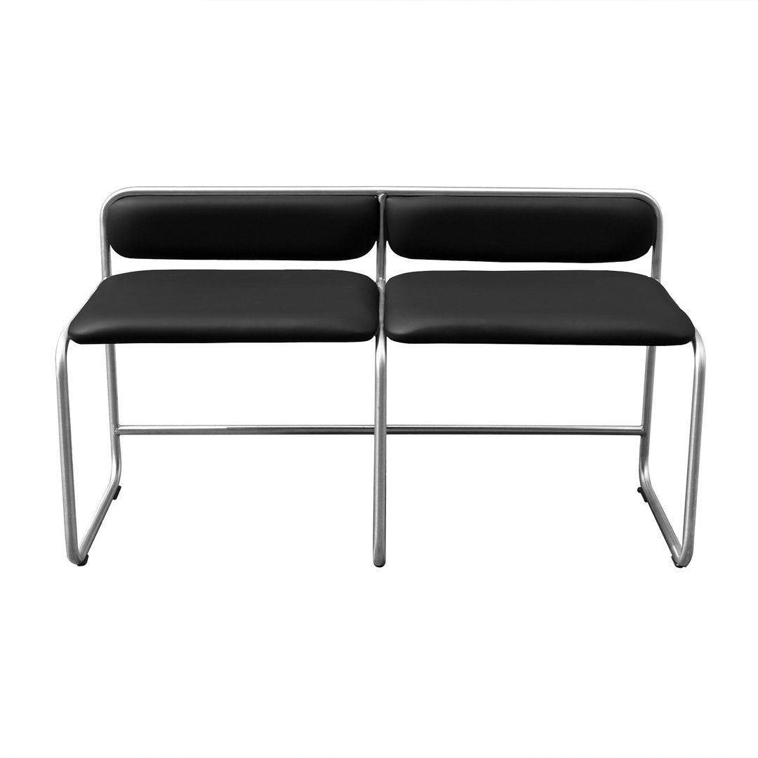 Bauhaus design upholstered bench - WB16 - WEINBAUMS - leather ...