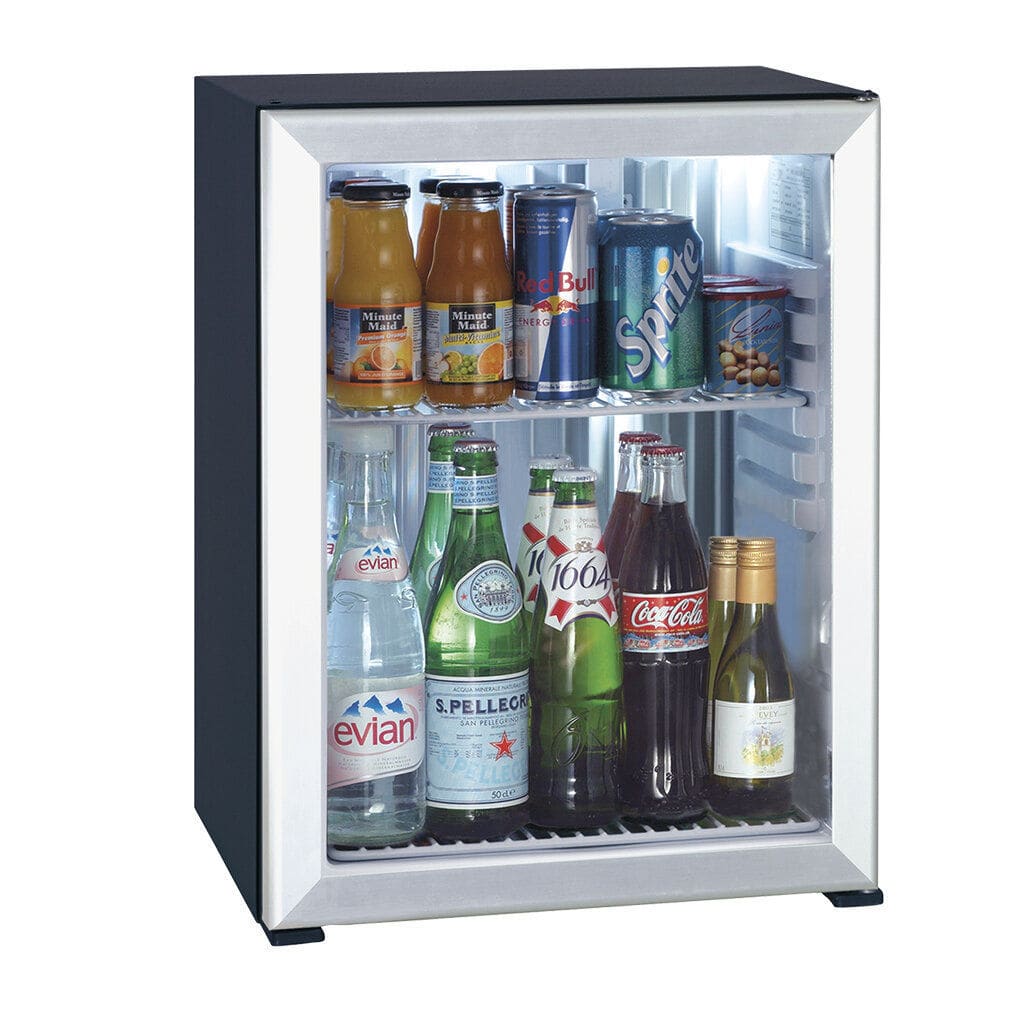 Glazed minibar - POLARBAR AGD 30 - Vingcard - French door / with built ...