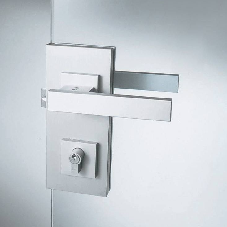 Glass door handle - MC2 - DIVILUX - metal / contemporary / commercial