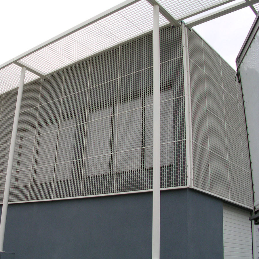 Facade grating - PRESS-LOCKED - JK TECHNIC - stainless steel / aluminum