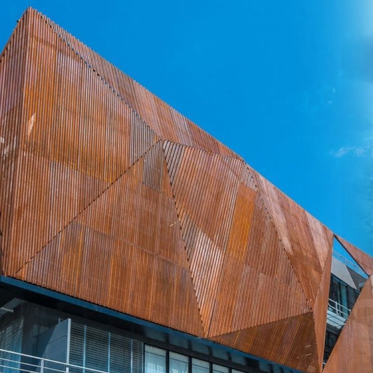 Galvanized steel grating - Corten - JK TECHNIC - for facades