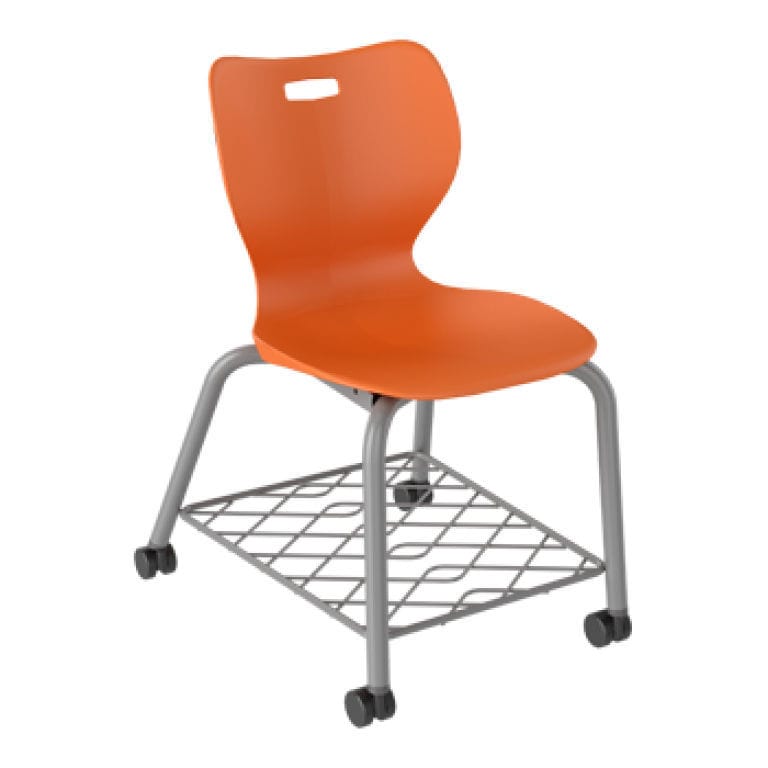 Classic chair - ALPHABET - artcobell - indoor / polypropylene / metal base